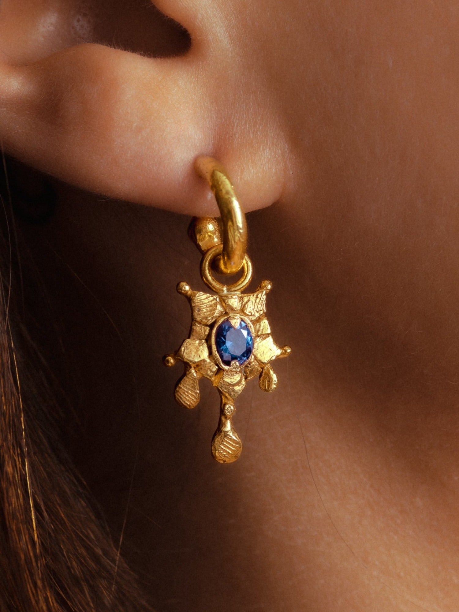 The Acrobat's Tears Hoops - Circus Gypsy Creole Charms